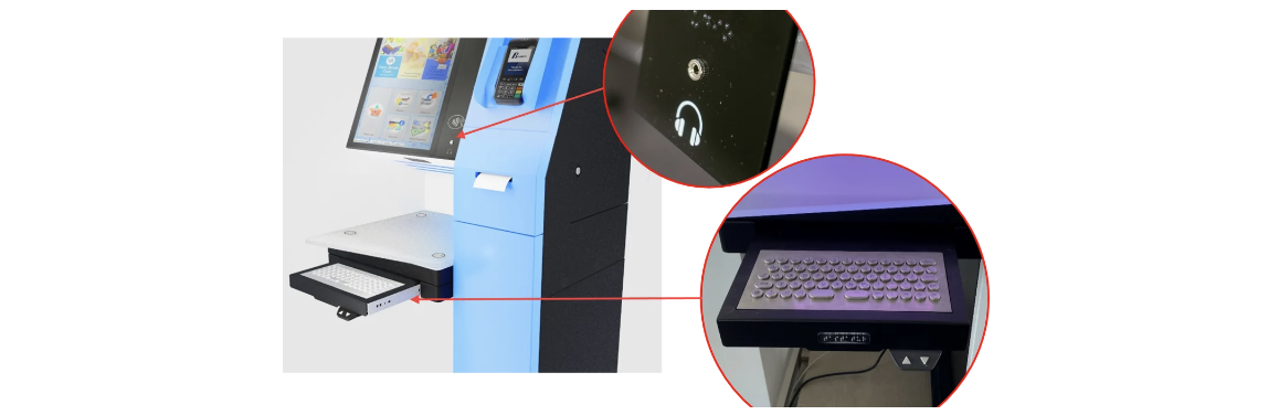 selfCheck kiosks | New Accessibility Features